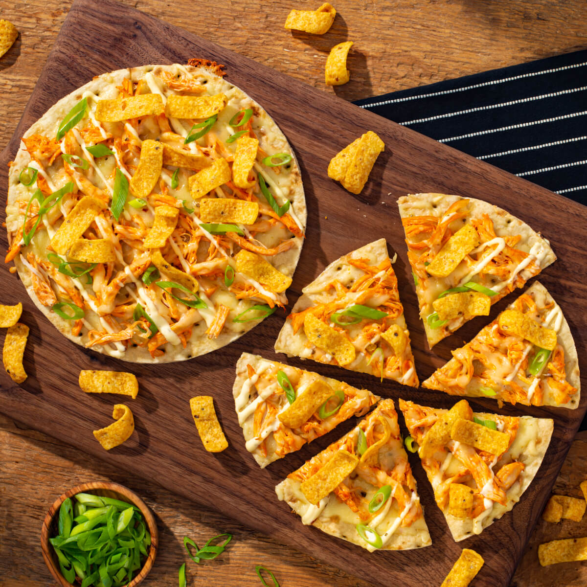FRITOS® Buffalo Chicken Flatbread Pizza | Fritos®